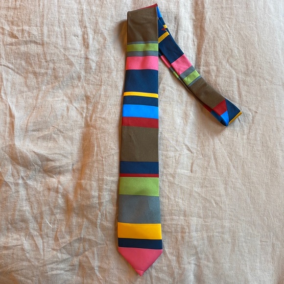 World Museum Collection | Accessories | Silk Striped Tie | Poshmark